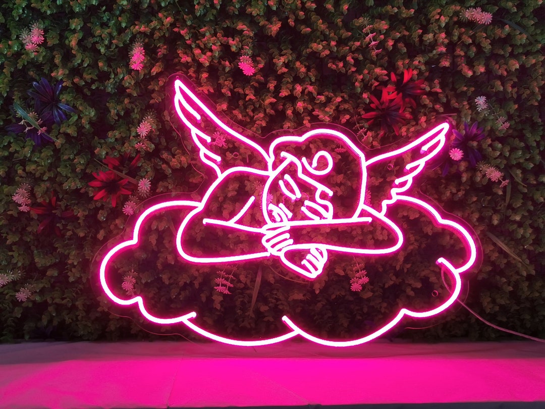 Custom Angel Neon Sign,mother's Day Gift,personalized Gift for Her,wall ...