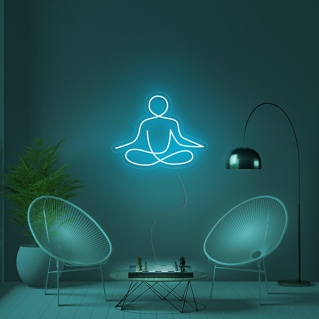 Meditation Neon Sign Custom Neon Sign for Wall Decor Rest Area Custom ...