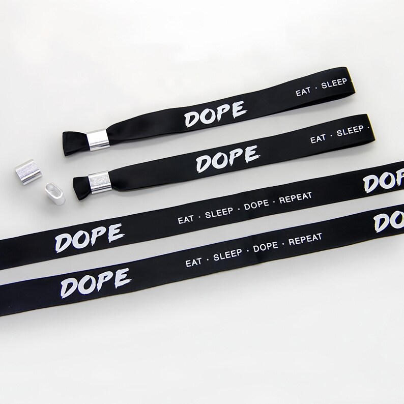 Custom Fabric Wristbands, Bracelet for Music Festival Event, Soft ...