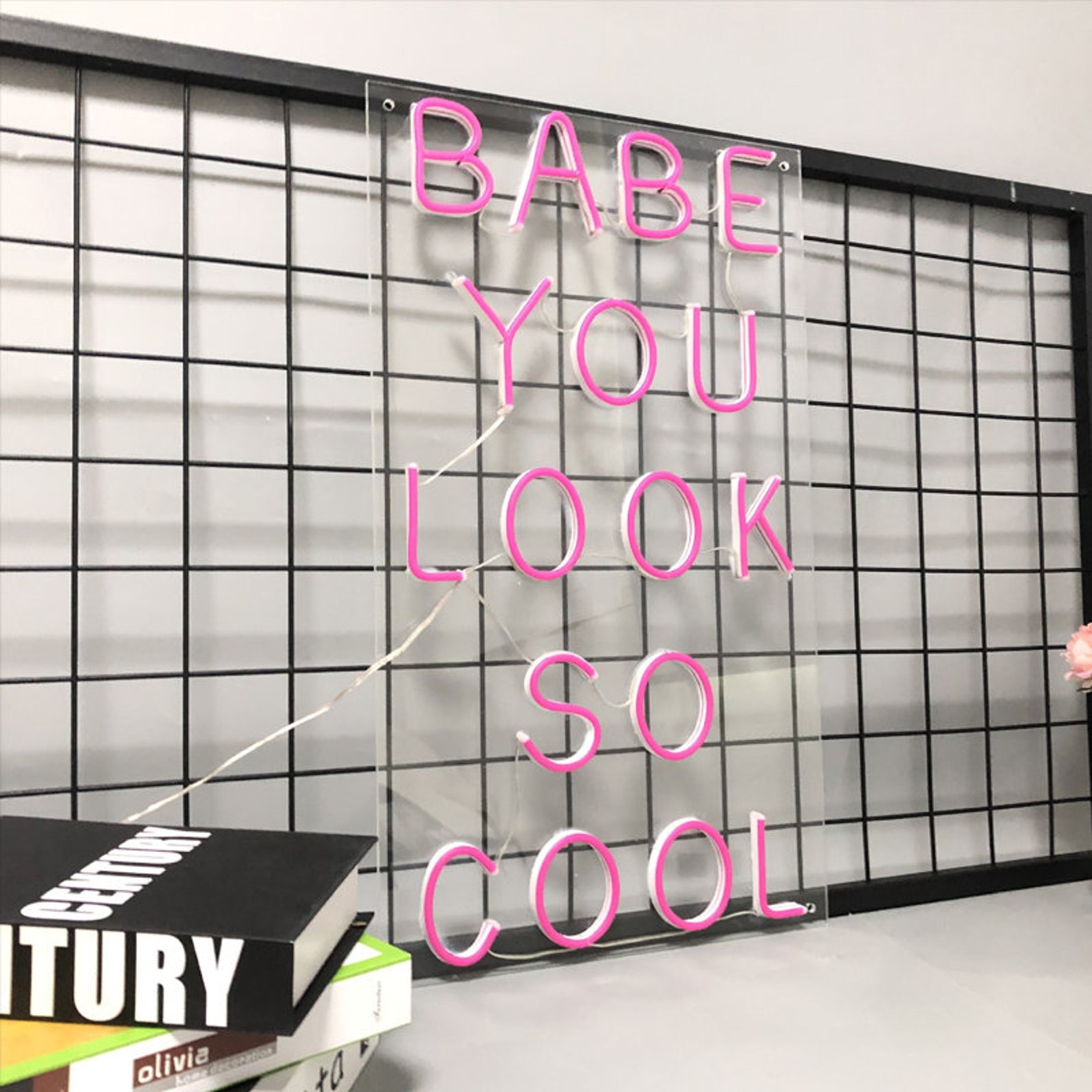 Baby You Look so Cool Neon Sign Custom Neon Sign Dimmable | Etsy