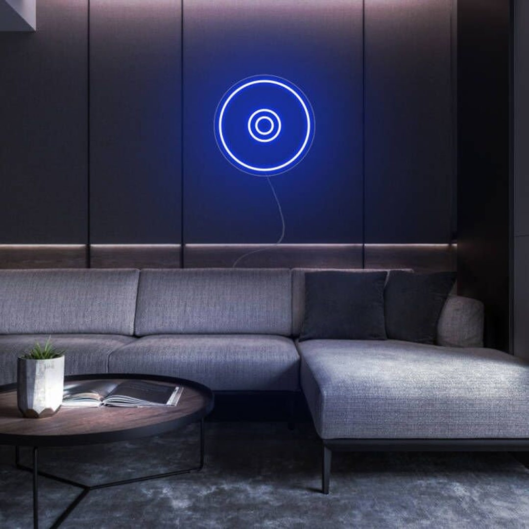 Mini CD Disc Neon Sign Custom Neon Sign Led Neon Light Cut Neon Sign ...
