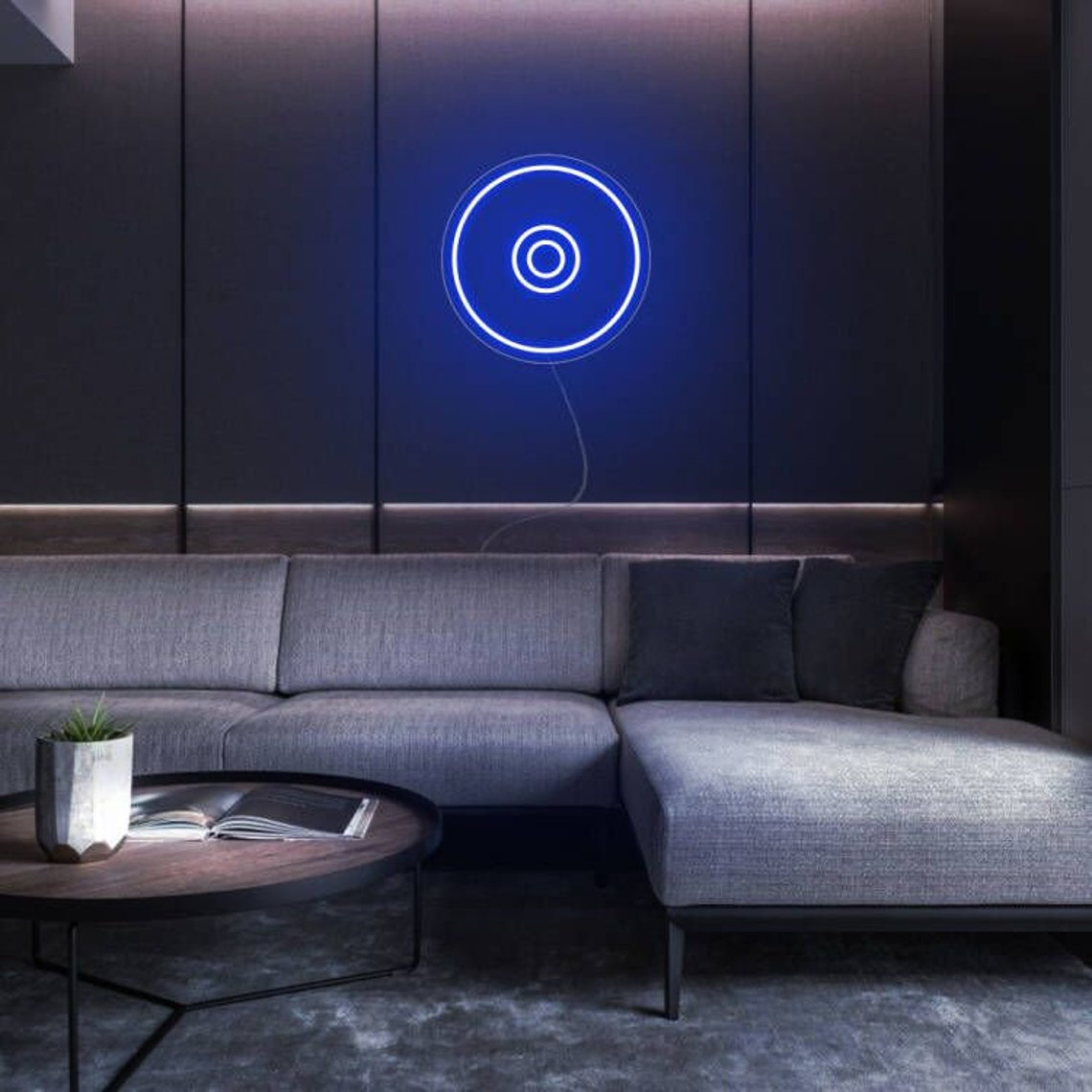 Mini CD Disc Neon Sign Custom Neon Sign Led Neon Light Cut - Etsy