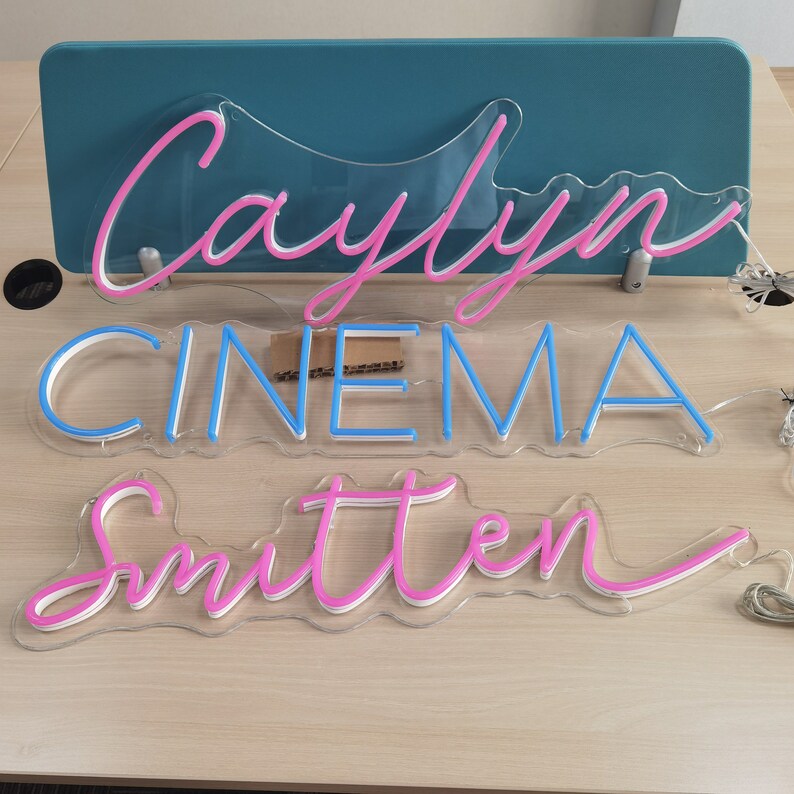 Custtom Neon Sign Personalized Name Logo LED Neon Light Sign | Etsy
