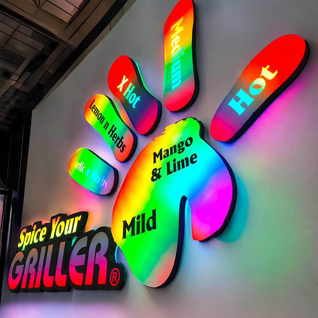 Personalized RGB Sign, Color Chainging Letters, 3D Channel Illuminated ...