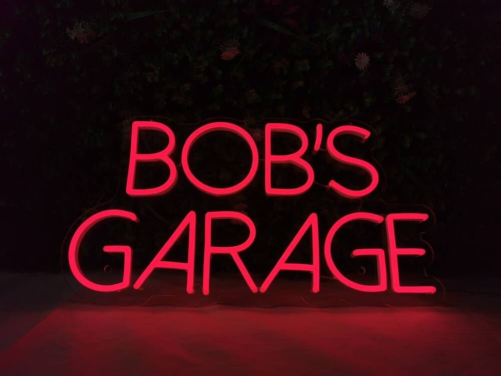 Custom Garage Led Neon Light Sign Garage Decor Garage Logo | Etsy