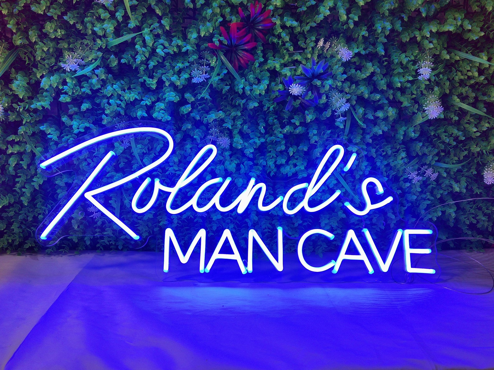 Custom Man Cave Neon Sign Personalized Gift for Father | Etsy