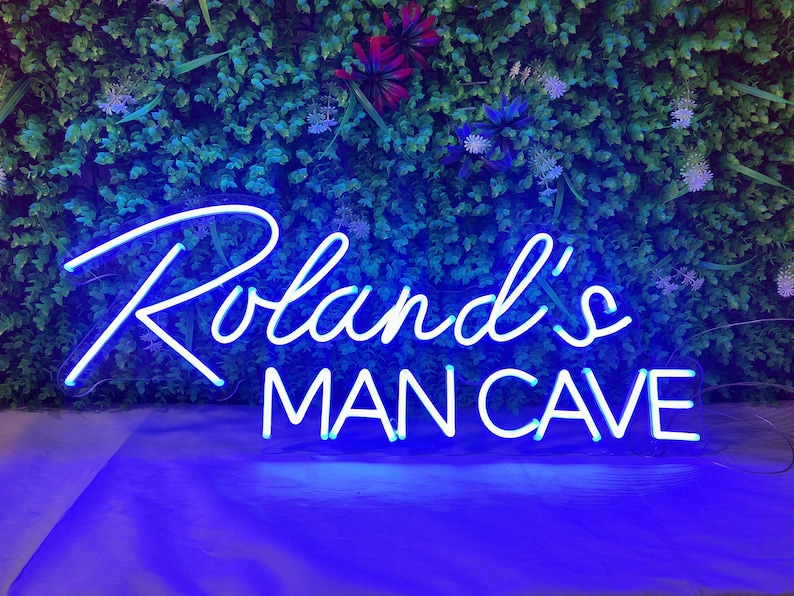 Custom Man Cave Neon Sign Personalized Gift for Father | Etsy