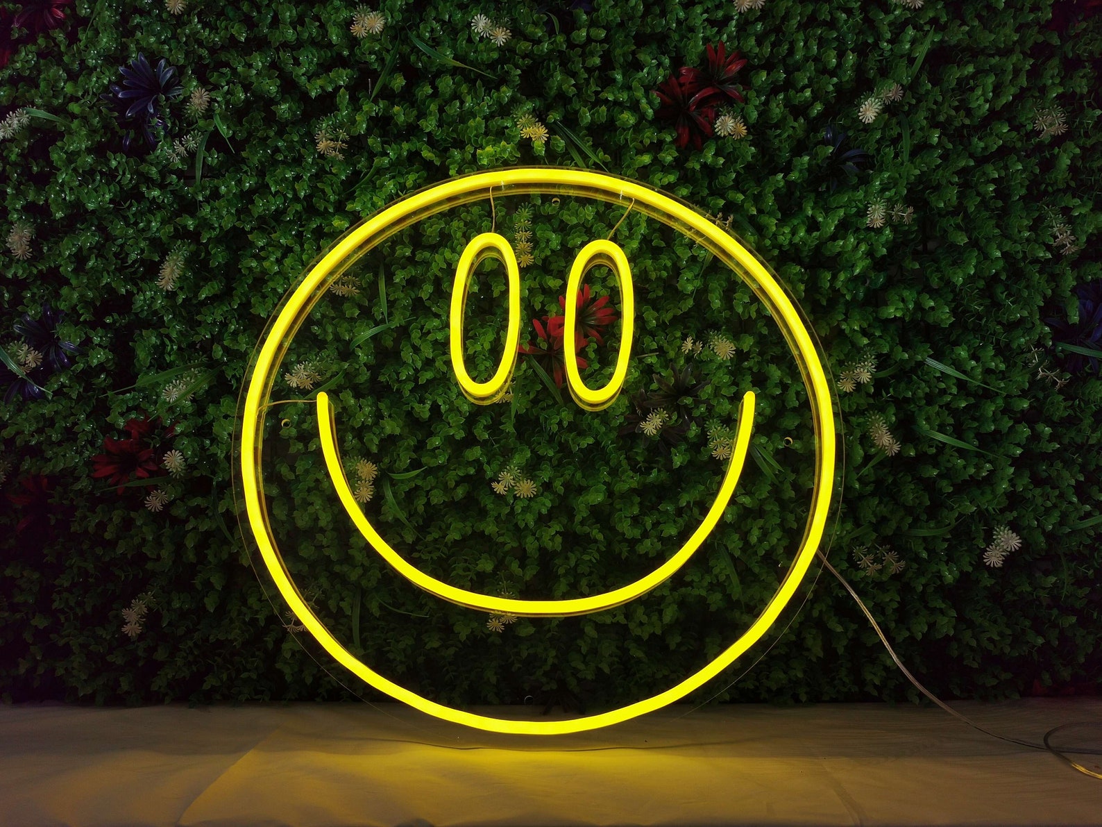 Smiley Face Neon Sign Happy Face Led Neon Light Sign Kids - Etsy