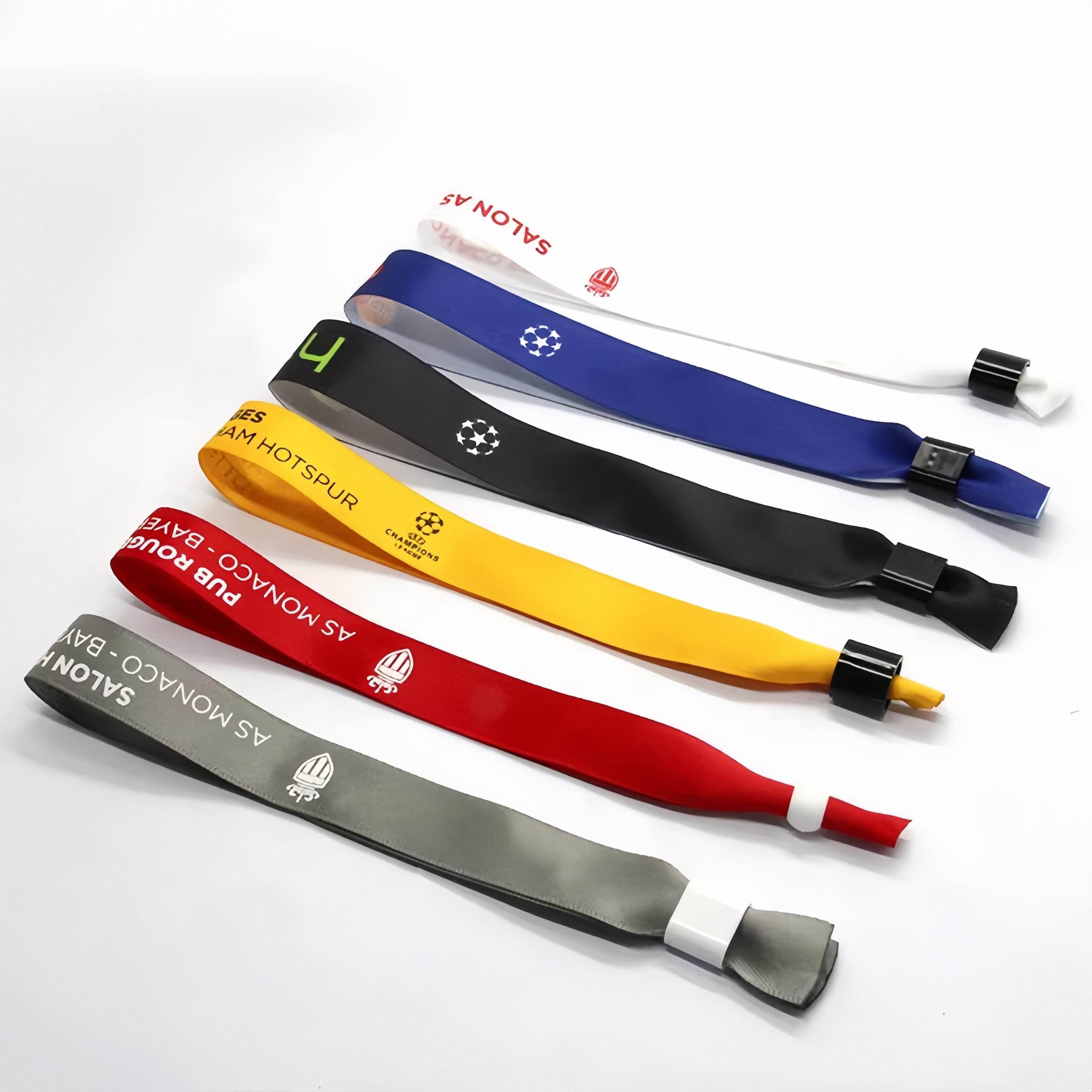 Custom Fabric Wristbands, Bracelet for Music Festival Event, Soft ...