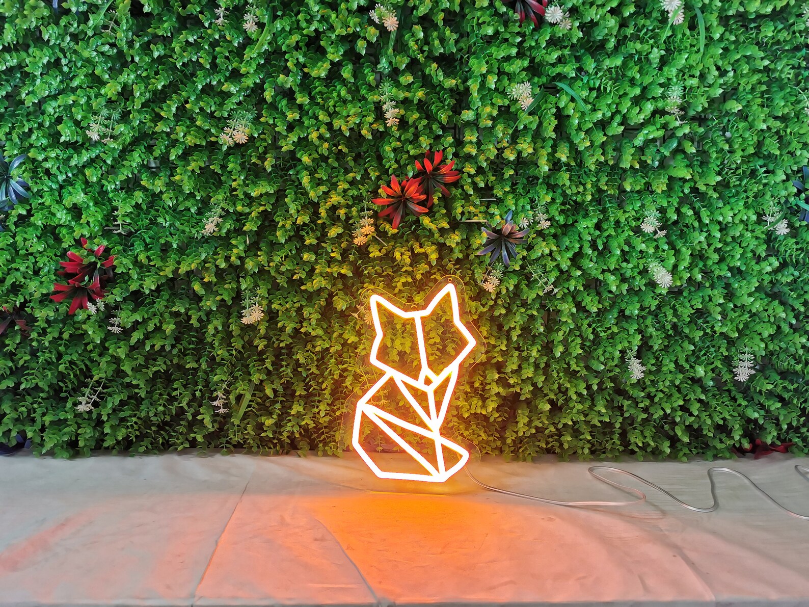 Mini Geometric Fox Neon Sign Custom Neon Sign Led Neon Light - Etsy