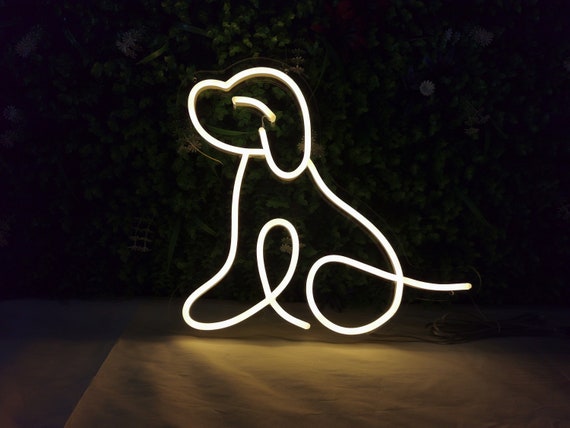 Mini Dog Puppy Neon Sign Custom Neon Sign Led Neon Light Sign - Etsy