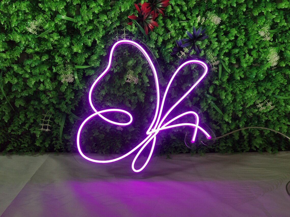 Mini Abstract Butterfly Neon Sign Custom Neon Sign Led Neon | Etsy