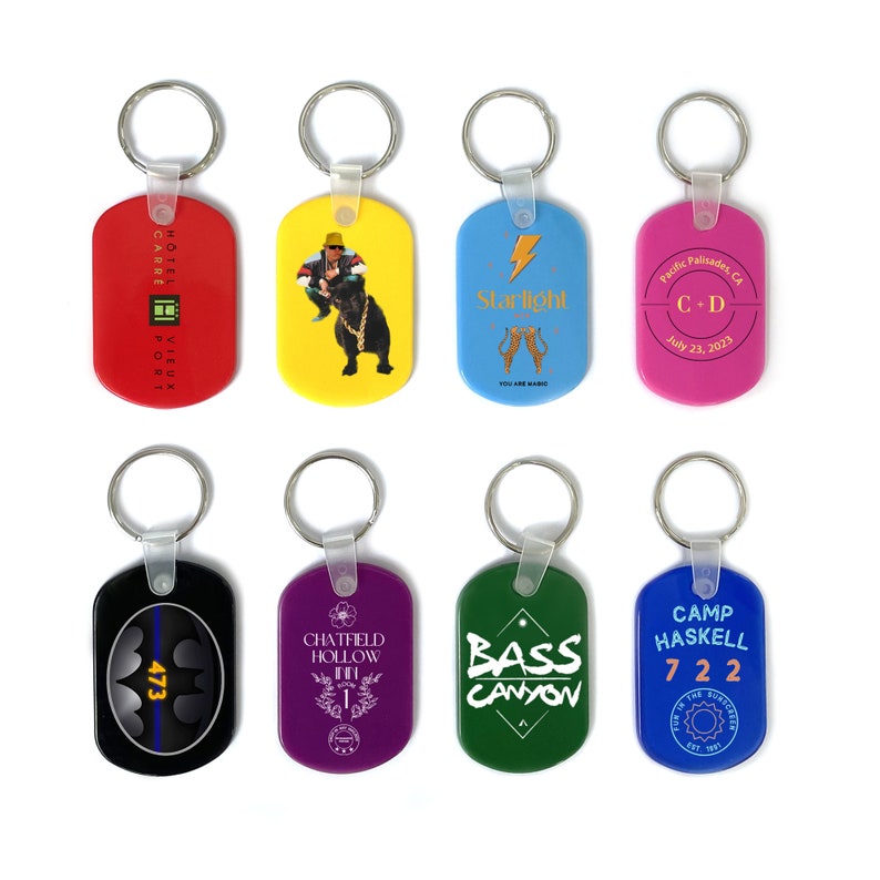 Custom Logo PVC Keychain, Personalized Party Favors, Promotional Gift ...
