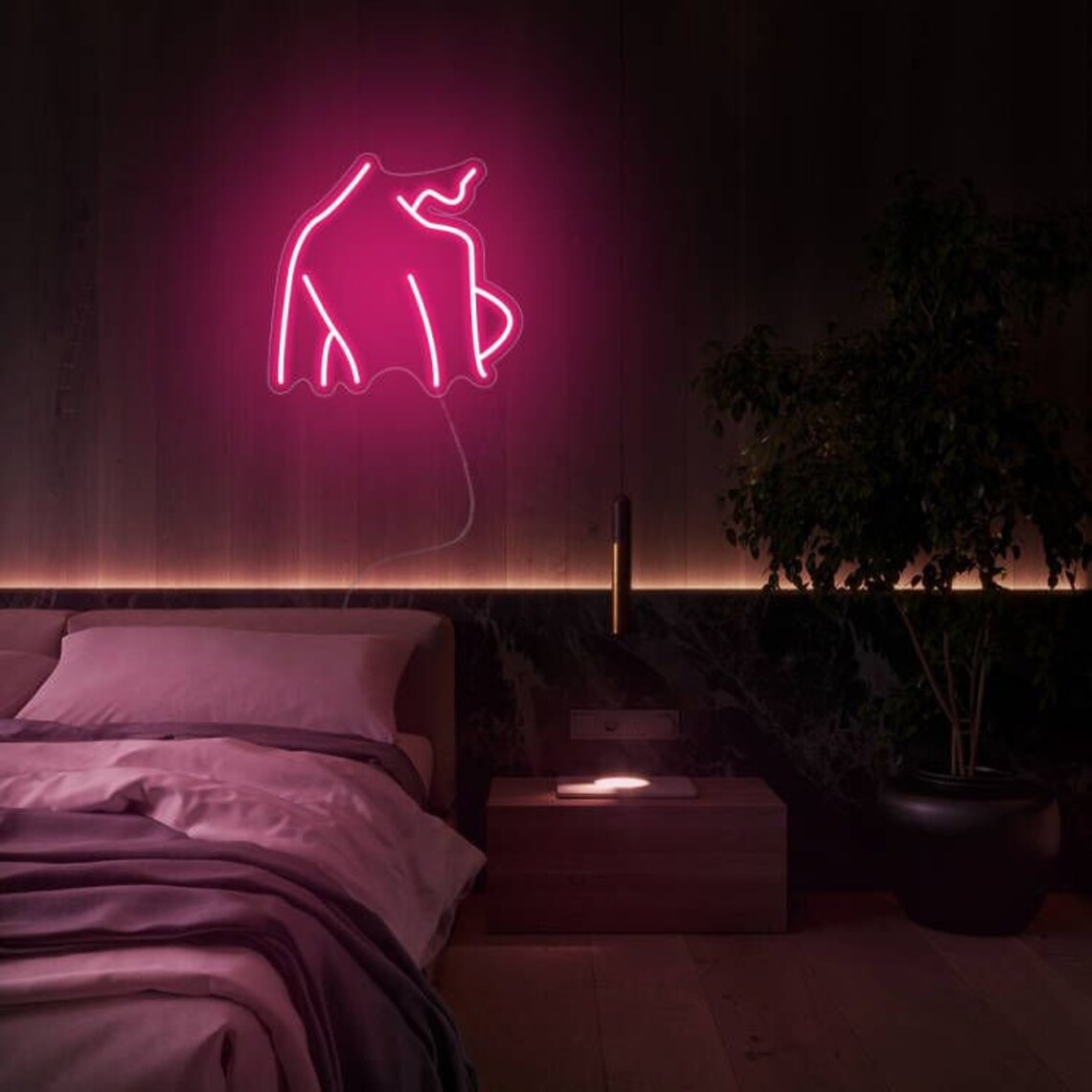 Mini Side Boob Neon Sign Custom Neon Sign Led Neon Light Cut | Etsy