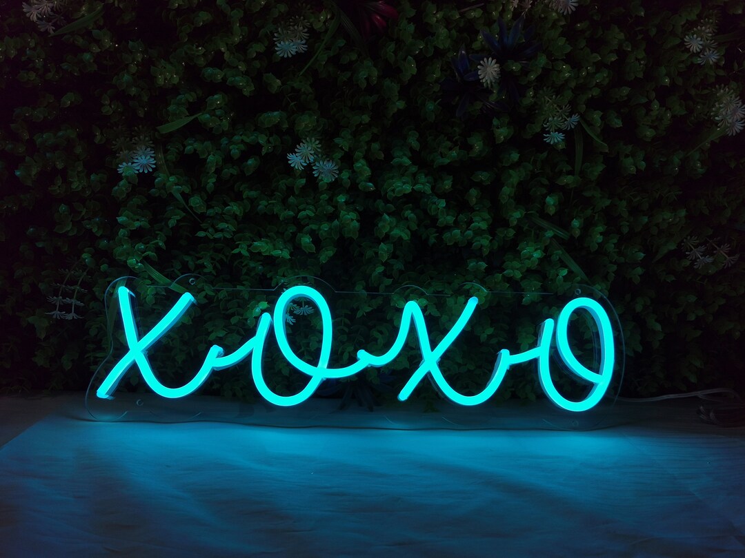 XOXO Neon Sign Custom Neon Sign for Home Bedroom Living Room Aesthetic ...