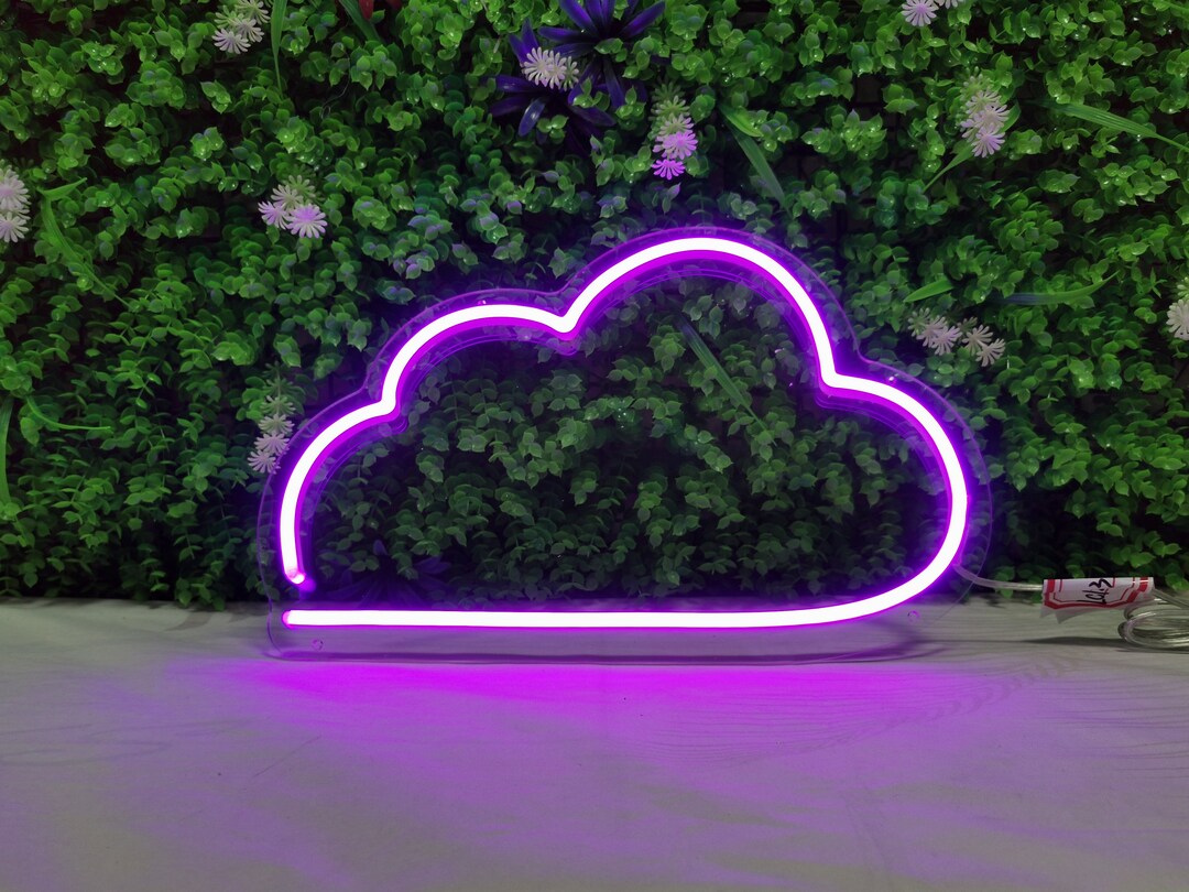 Mini Cloud Neon Sign Custom Neon Sign Led Neon Light Cut Neon Sign Wall ...