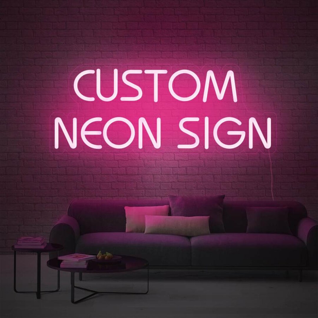 Custom Neon Sign Color Changing With Remotergb Dimmable LED - Etsy