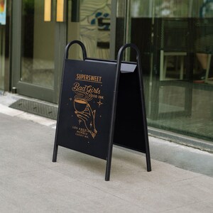 Custom Metal A-frame Standing Sign, Outdoor Business Signage, Double ...