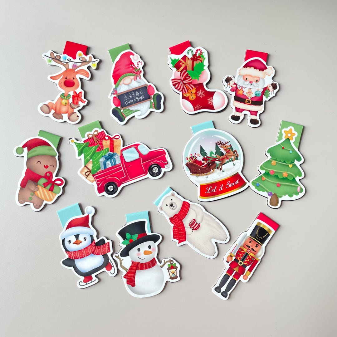 100 Pieces Custom Bookmarks ,personalized Christmas Magnetic Bookmarks ...