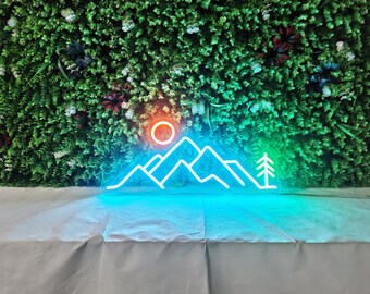 Led Mountain Sign - Etsy