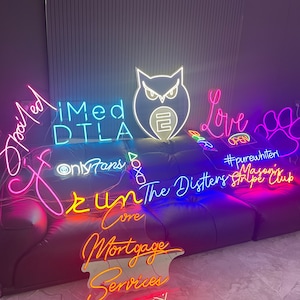 Custom Neon Sign Color Changing With Remote,rgb Dimmable LED Neon Light ...