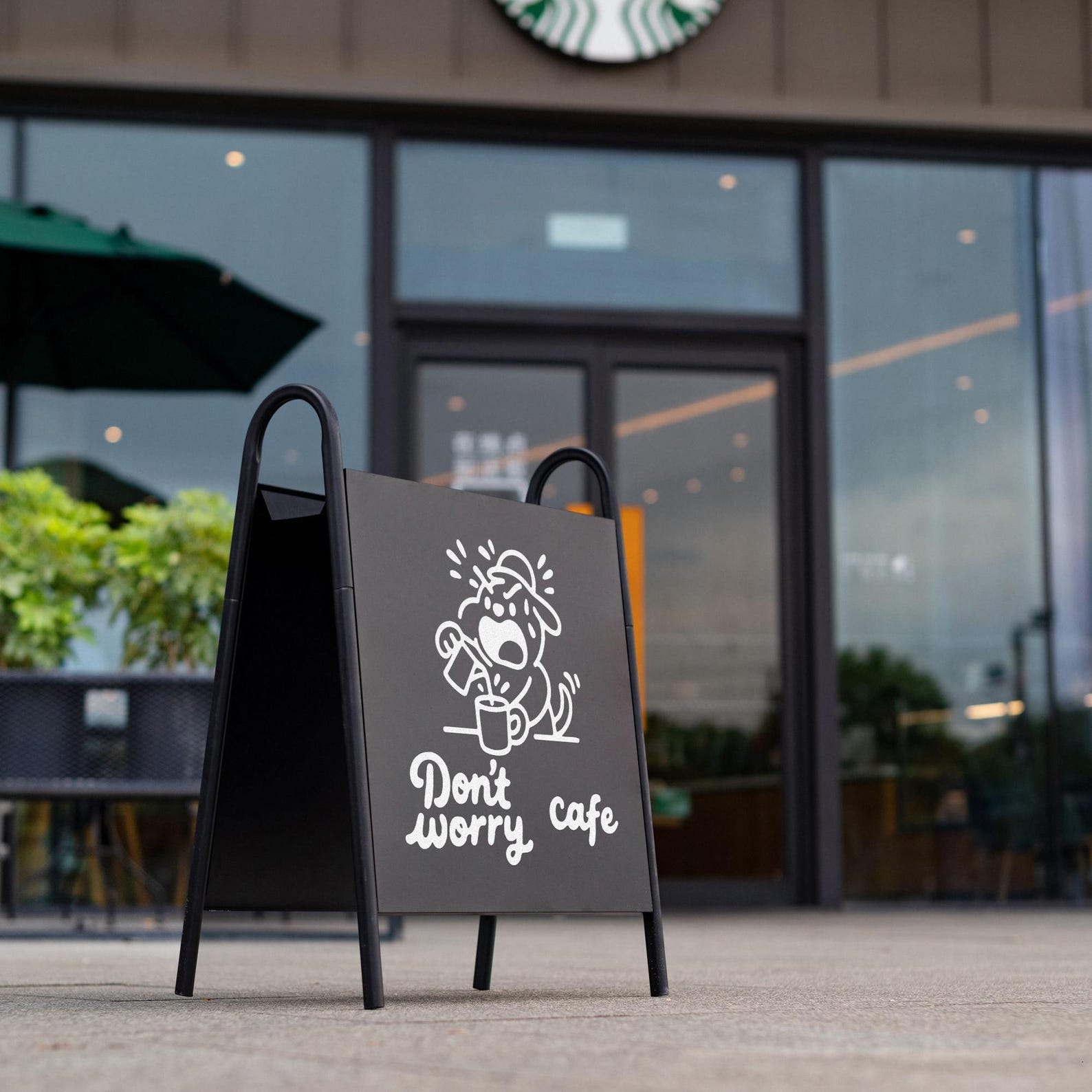 Custom Metal A-frame Standing Sign, Outdoor Business Signage, Double ...
