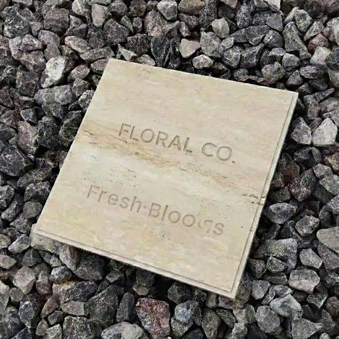 Custom Stone Door Sign, Engraved Plaque for Studio Office & Cafe, Small ...