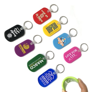 50-1000pcs Custom Logo Text Keychain,personalized PVC Soft Keychain ...