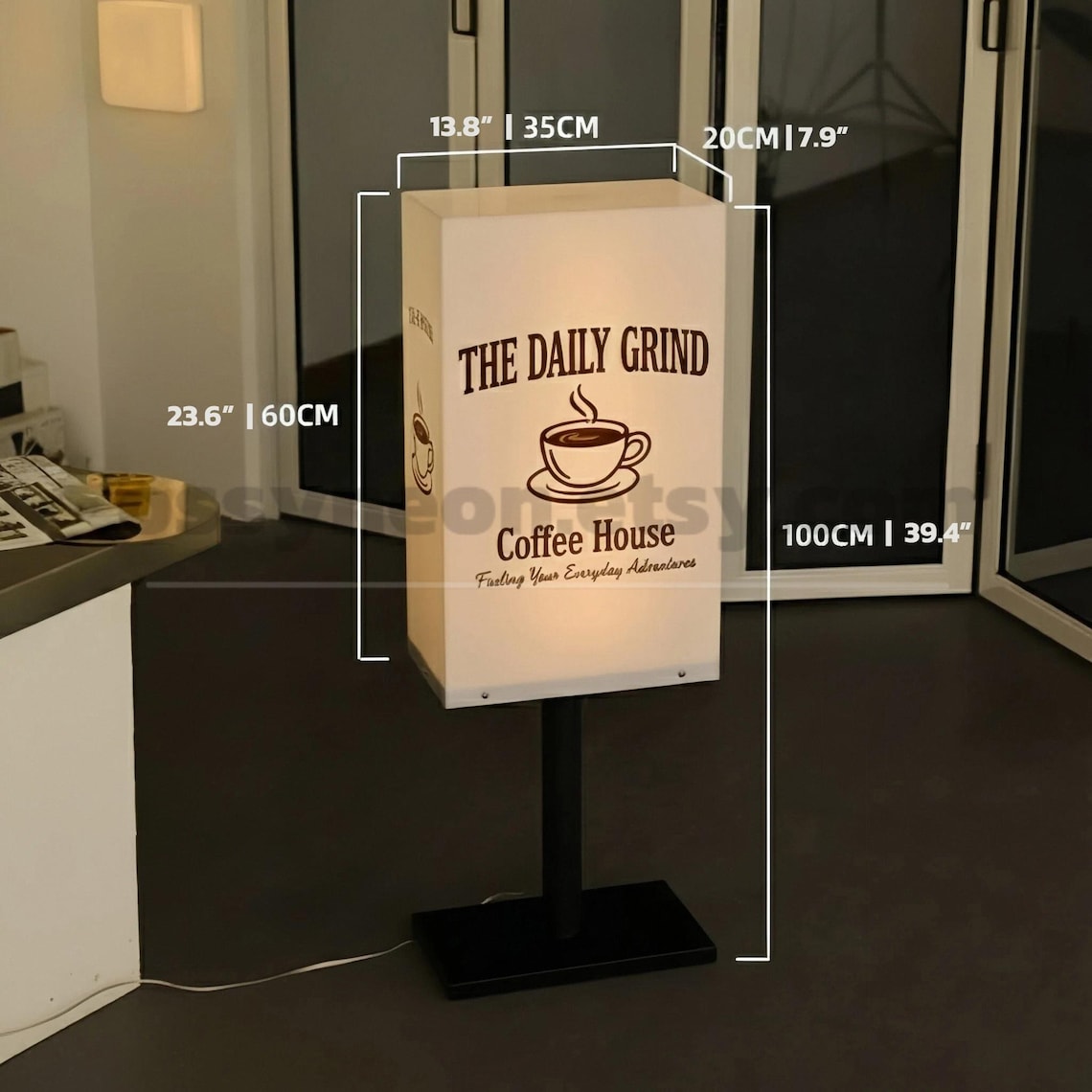 Custom Floor Standing Light Box, Business Logo Sign, Outdoor Lightbox ...