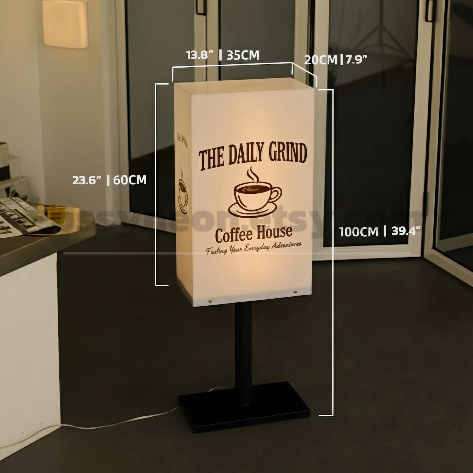 Custom Floor Standing Light Box, Business Logo Sign, Outdoor Lightbox ...