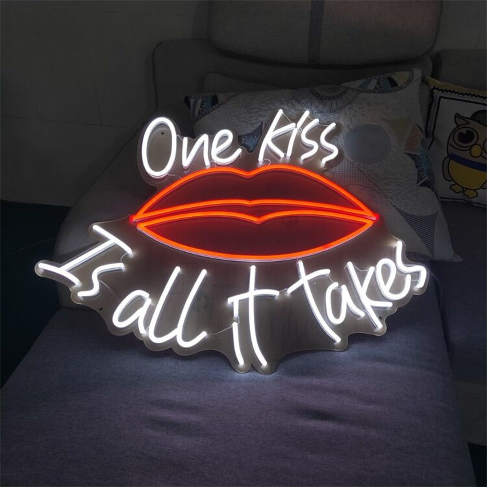 Custom Neon Sign Lover Couple Girls Personalized Pink Neon Red | Etsy