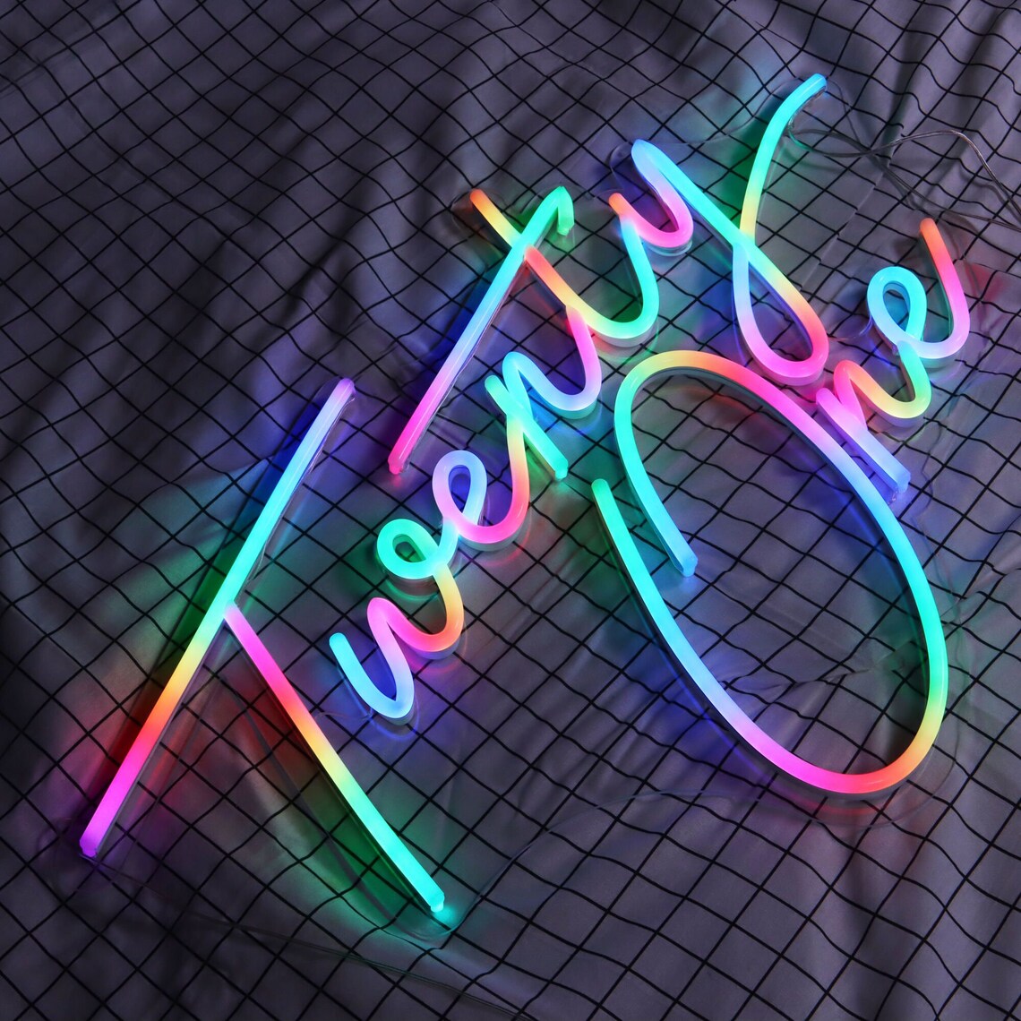 Custom Colorful Neon Sign Color Changing Neon Sign Led Neon - Etsy
