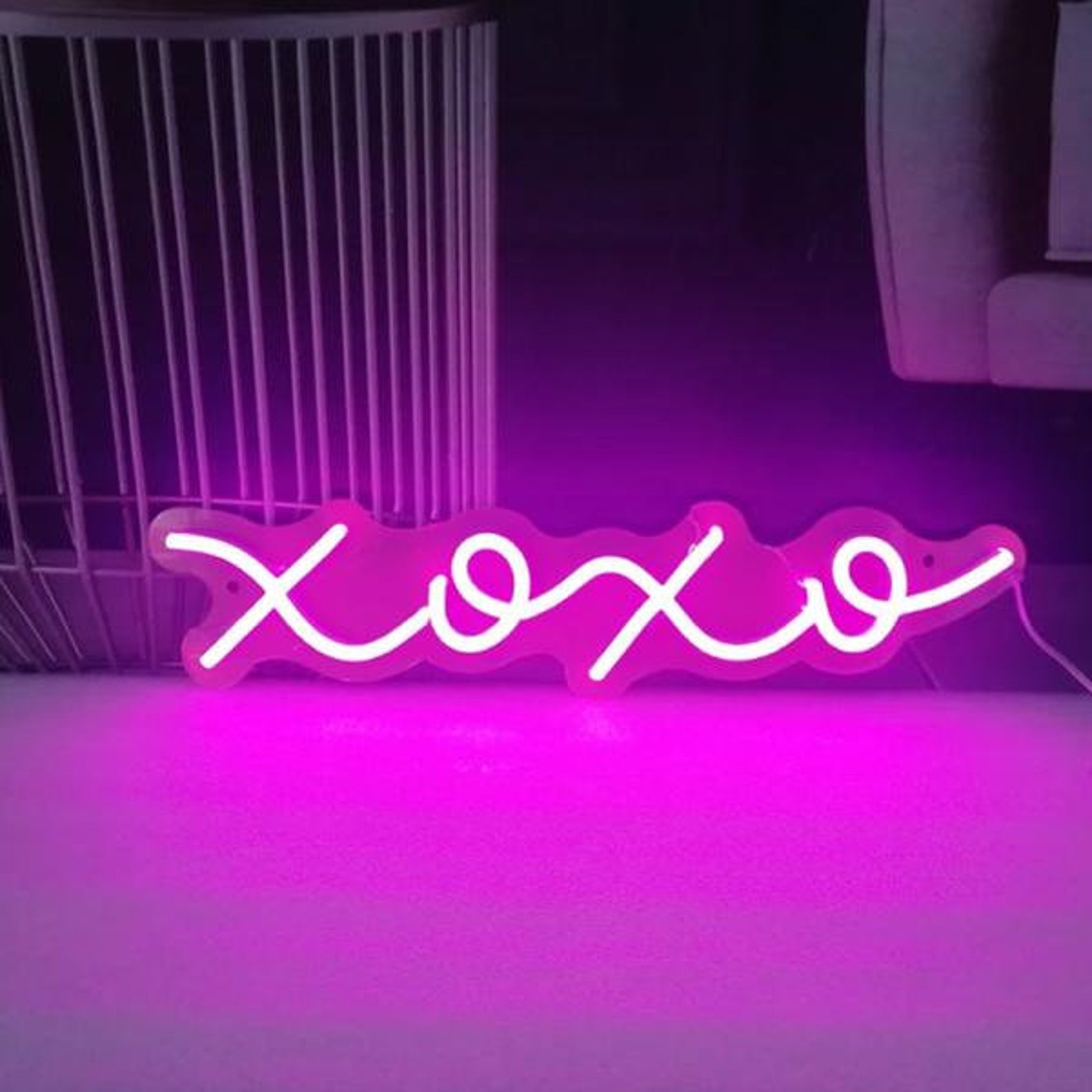 XOXO Neon Sign Custom Neon Sign for Home Bedroom Living Room | Etsy
