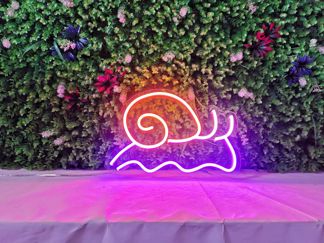 Custom Snail Neon Sign, Personalized Led Neon Light Sign, Personalized ...