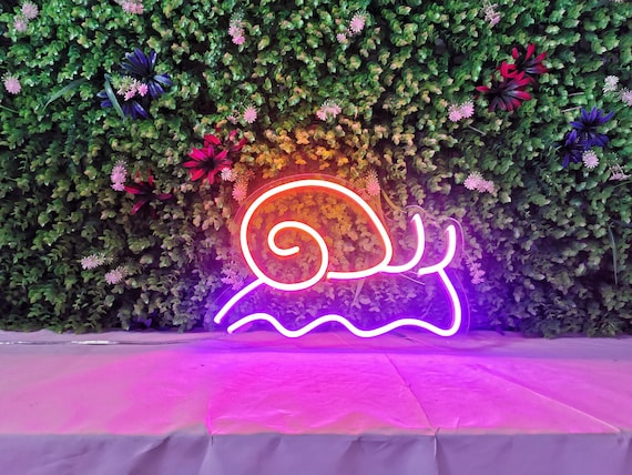 Custom Snail Neon Sign Personalized Led Neon Light Sign - Etsy