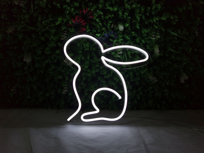 Personalized Easter Gift Mini Bunny Rabbit Neon Sign - Etsy