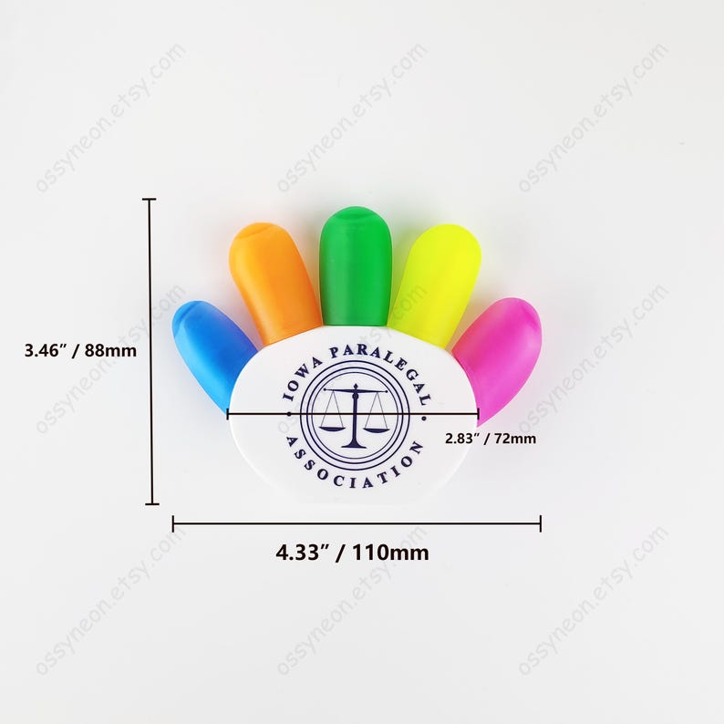 Personalized Hand-shaped Highlighter Pen With Custom Logo, Fun ...