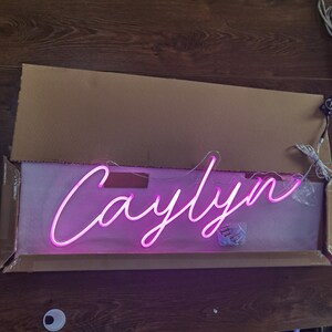 Custtom Neon Sign Personalized Name Logo LED Neon Light Sign for Room ...