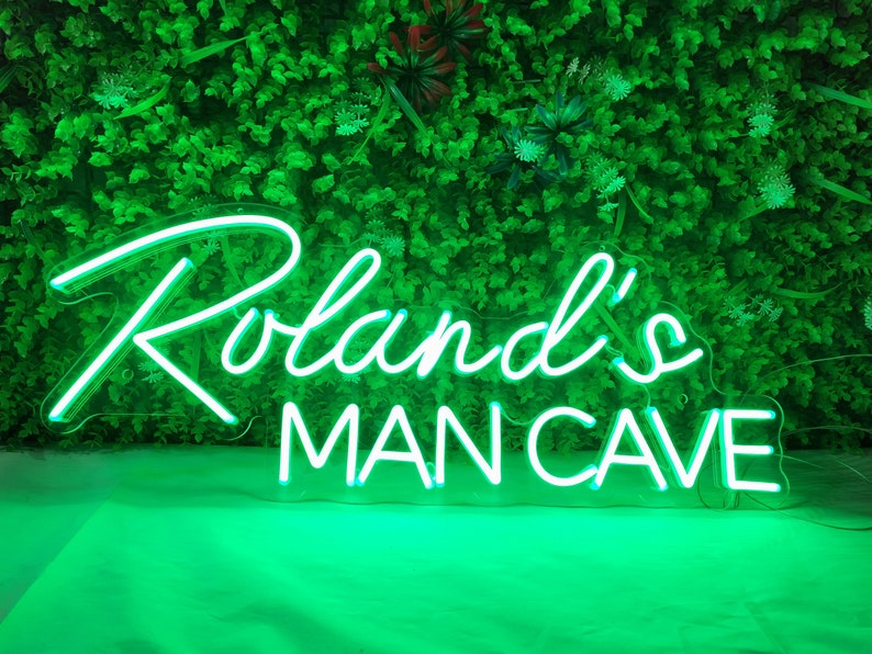 Custom Man Cave Neon Sign Personalized Gift for Father | Etsy