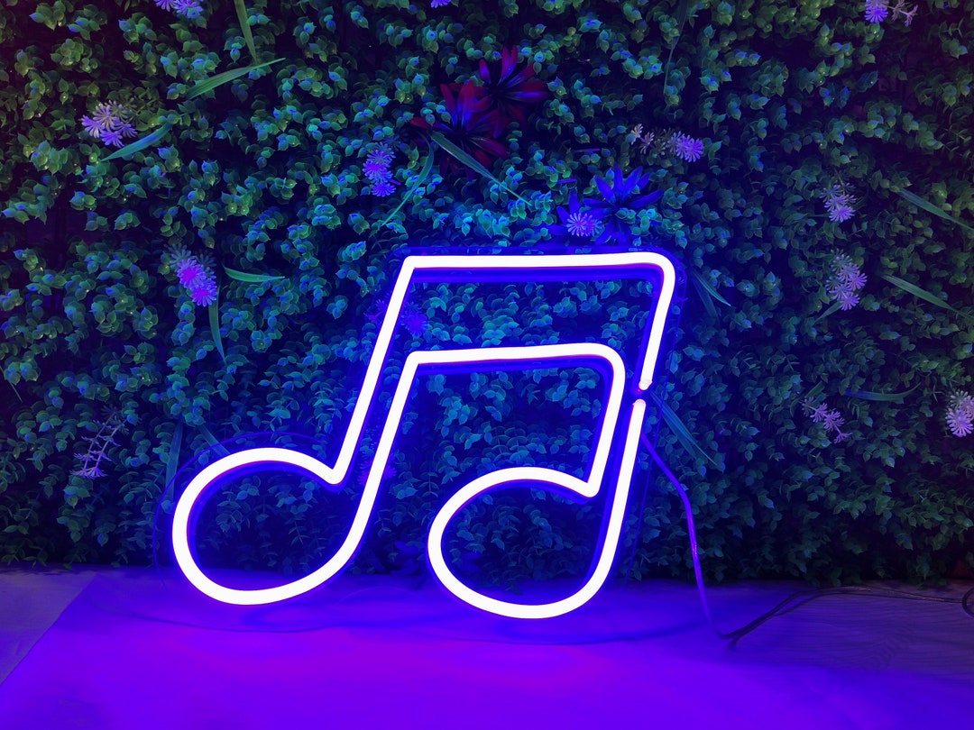 Mini Music Note Neon Sign Custom Neon Sign Led Neon Light Cut Neon Sign ...