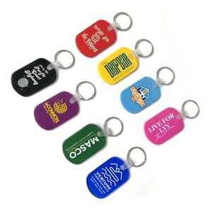 50-1000pcs Custom Logo Text Keychain,personalized PVC Soft Keychain ...