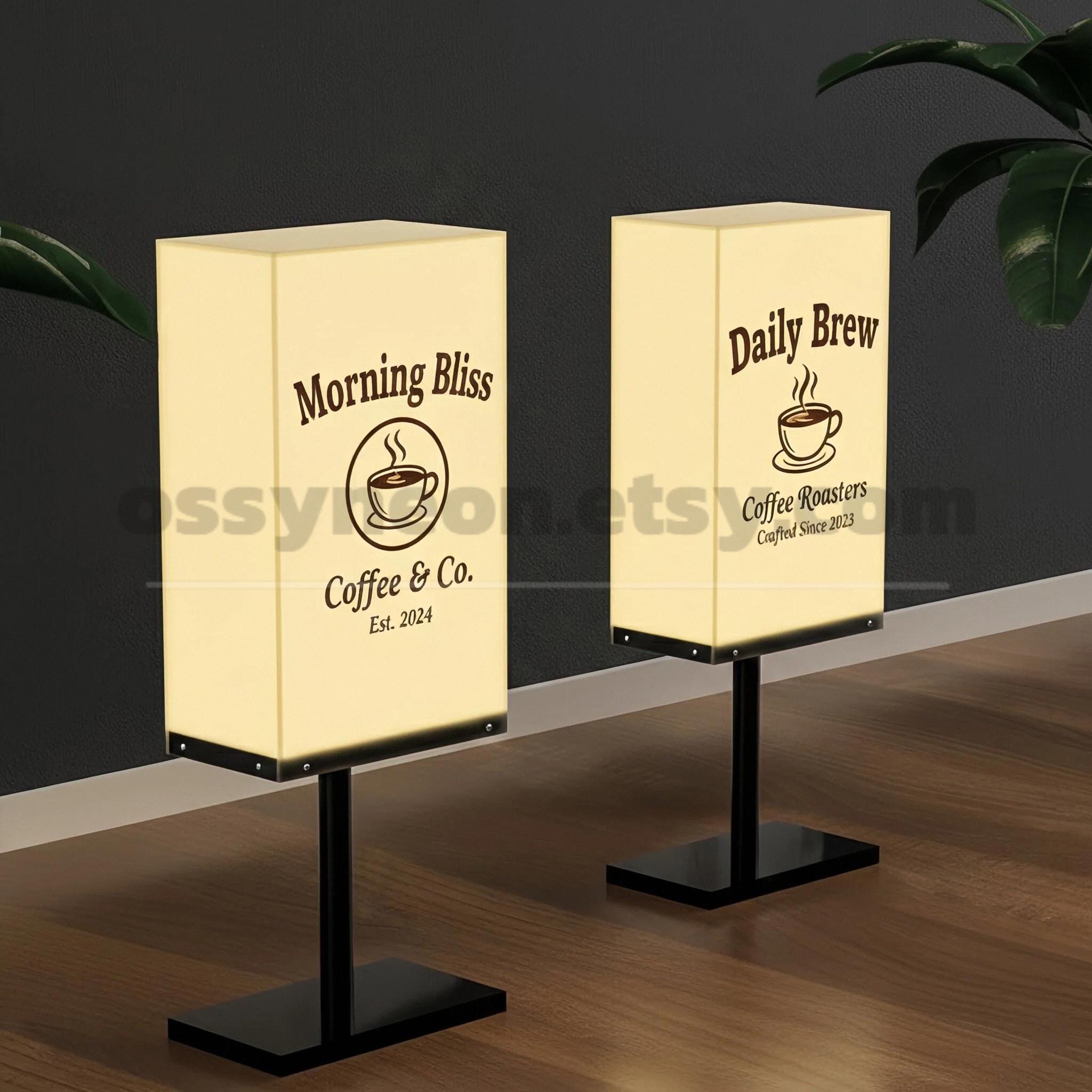 Custom Floor Standing Light Box, Business Logo Sign, Outdoor Lightbox ...