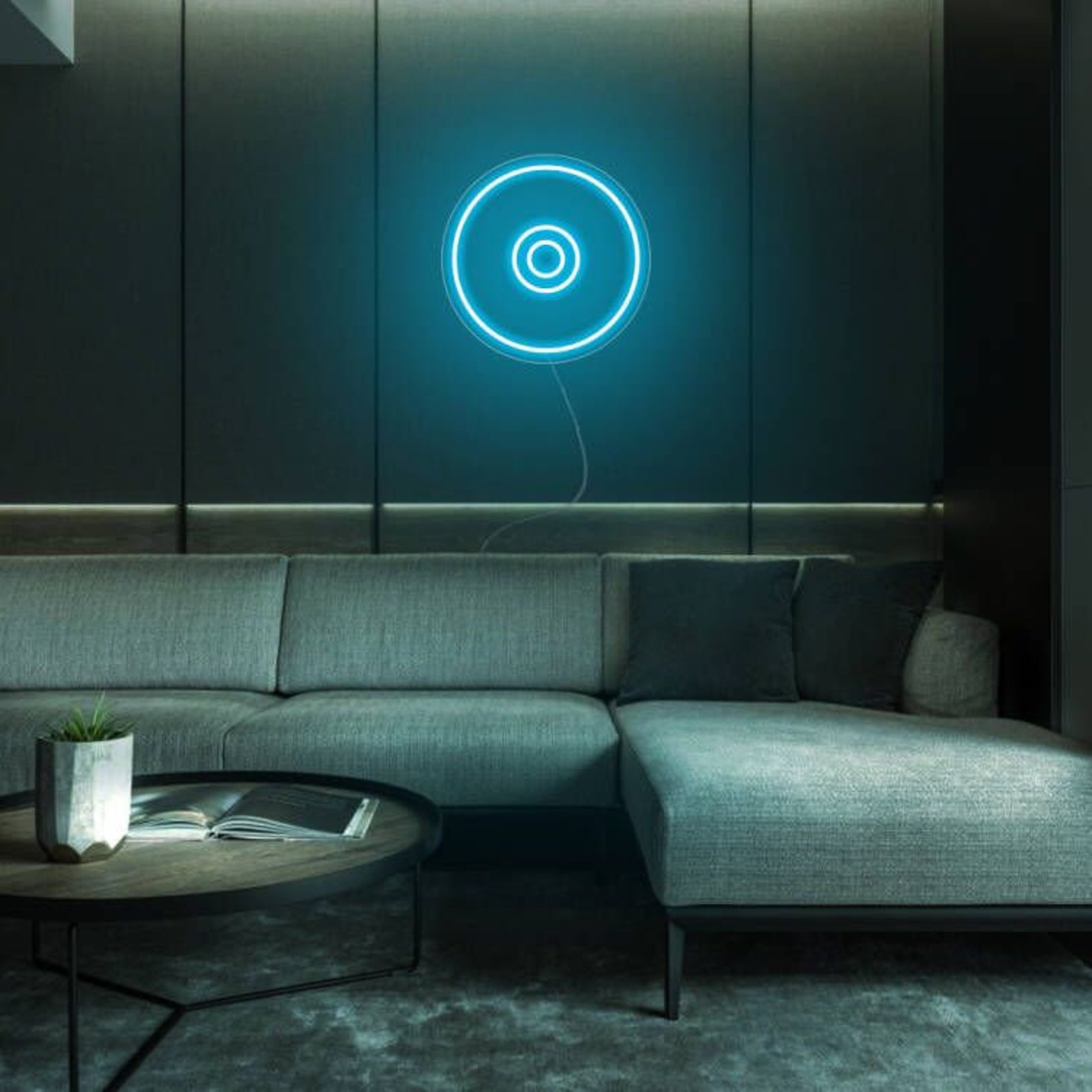 Mini CD Disc Neon Sign Custom Neon Sign Led Neon Light Cut | Etsy