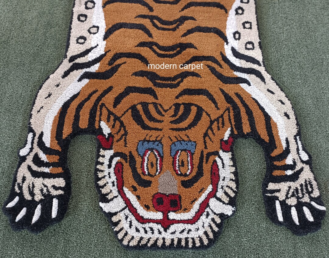Tibetan Tiger Skin Rug 3x5 Feet Creative Pattern Carpet for - Etsy