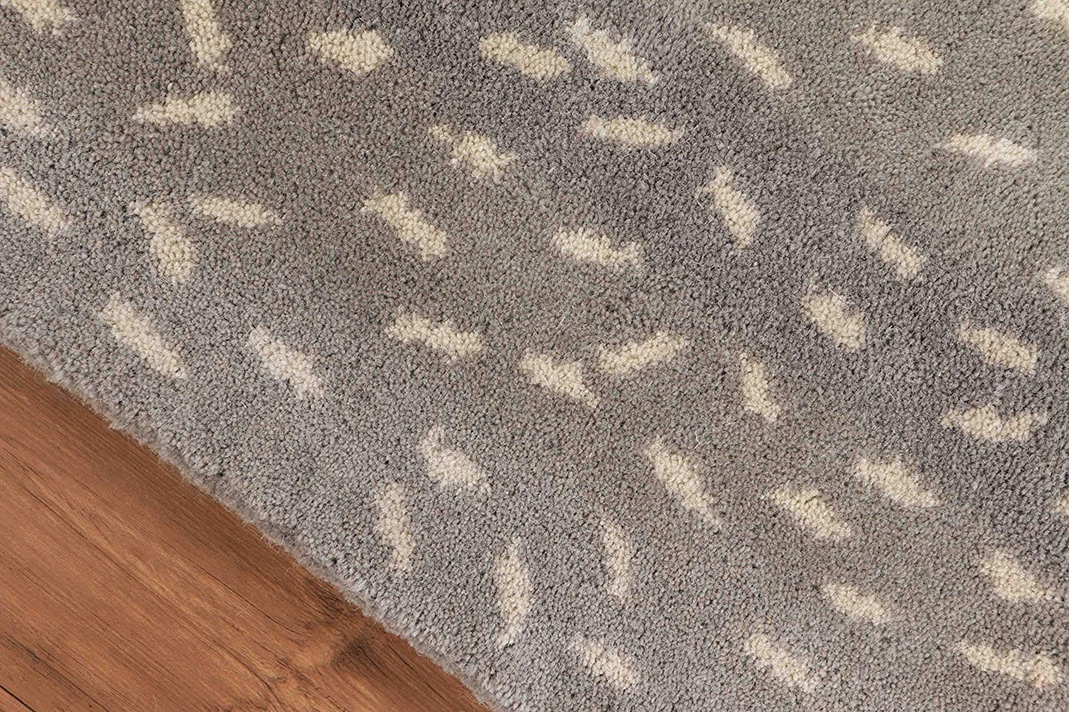Antelope Grey Area Rug Handmade Animal Print Hand Tufted 100% - Etsy