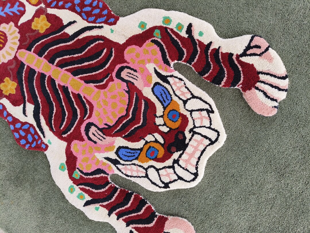 Tibetan Tiger Rugs Handmade Tufted for Living Room Bedroom Kid Room ...