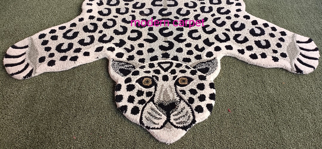 Leopard Rugs Handmade Tufted for Living Room Bedroom Kid Room Available ...