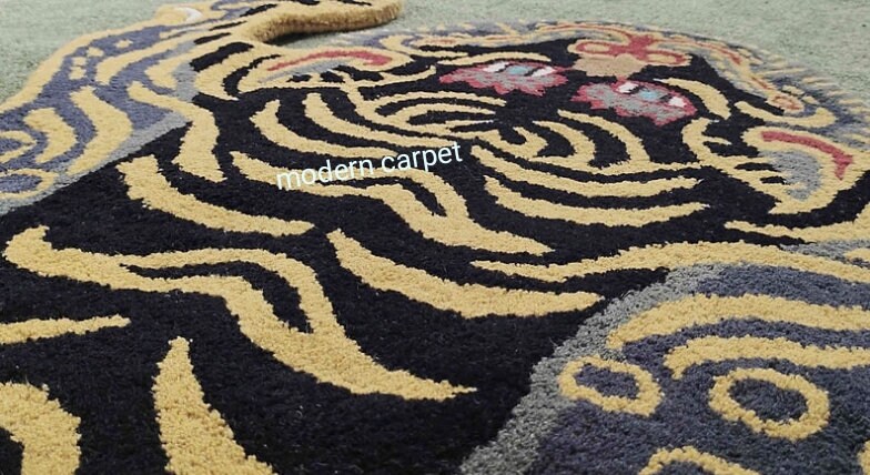 Tibetan Tiger Yellow & Black Rug 3x5 Feet Creative Pattern - Etsy UK