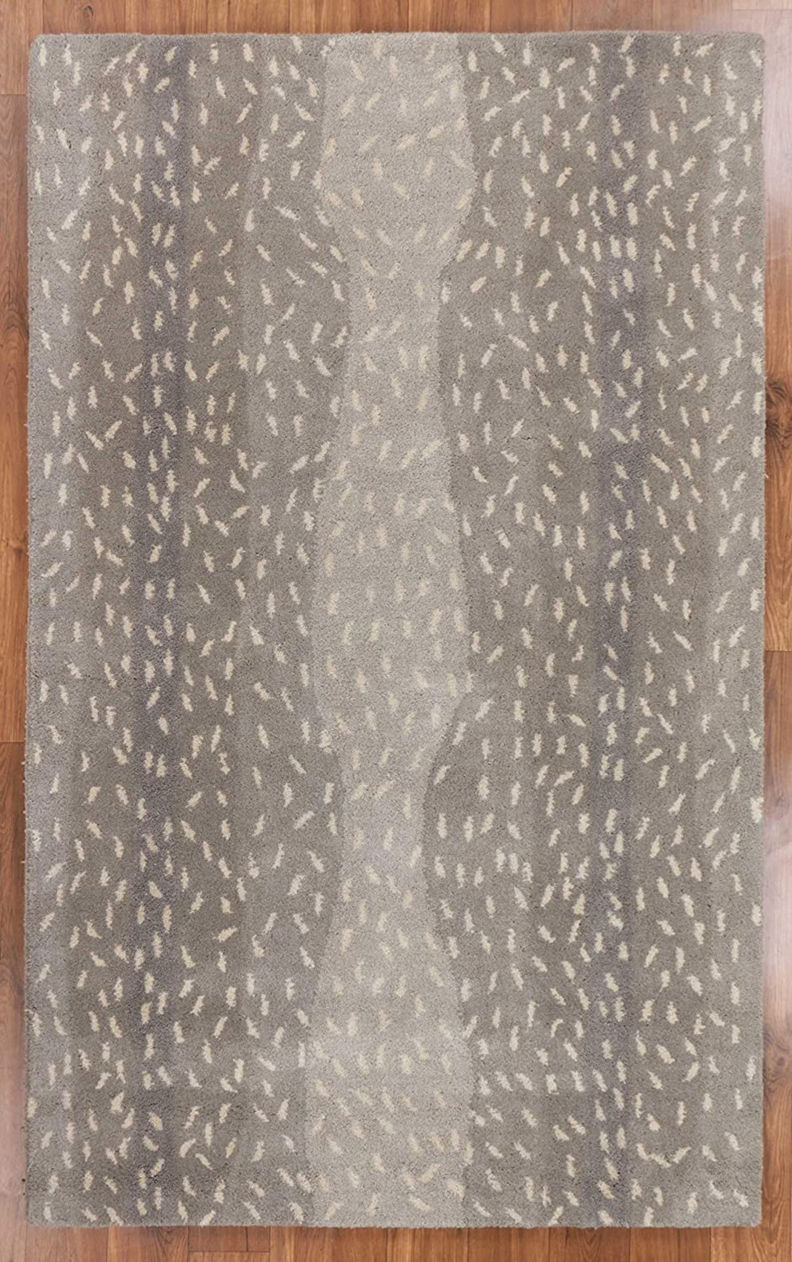 Antelope Grey Area Rug Handmade Animal Print Hand Tufted 100% - Etsy