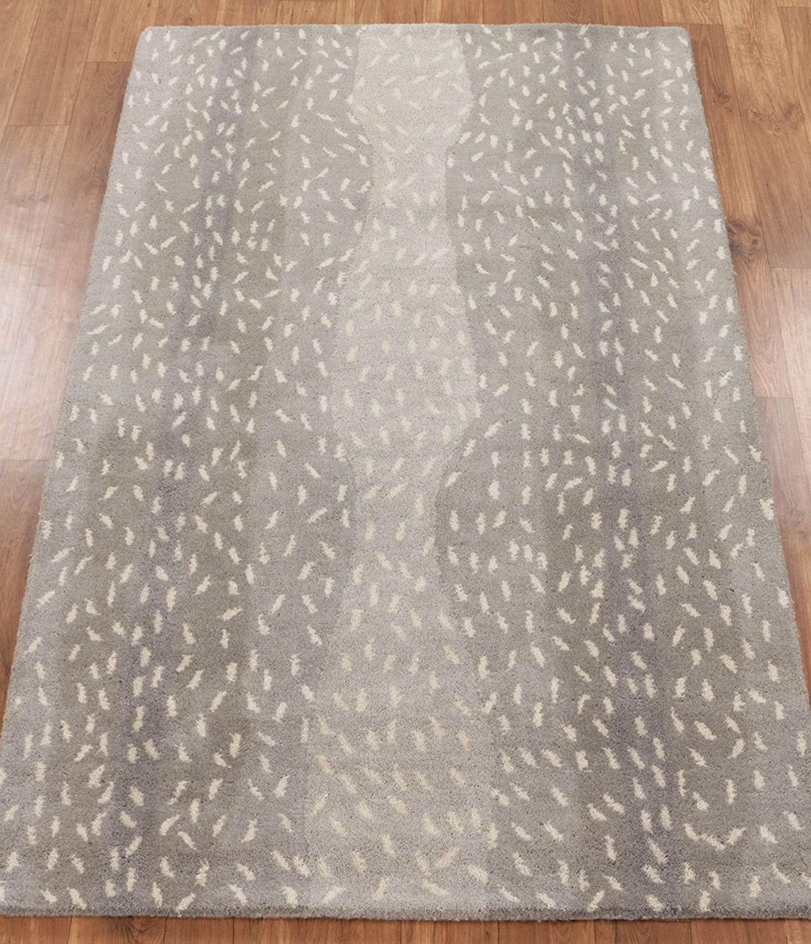 Antelope Grey Area Rug Handmade Animal Print Hand Tufted 100% - Etsy